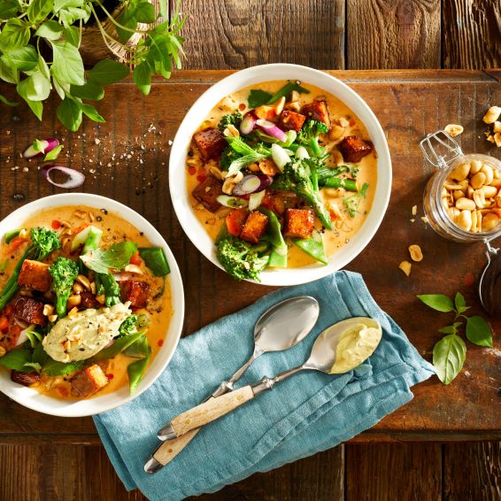 Zucchini-Frischkäse-Curry mit Reis Rezept einfach zubereitet - Kerrygold